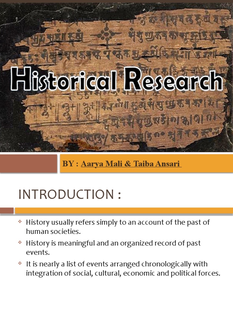 Historical Research Guide | PDF | Data | Science