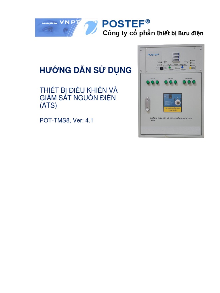 HDSD ATS TB Tai Tram POT TMS8 | PDF