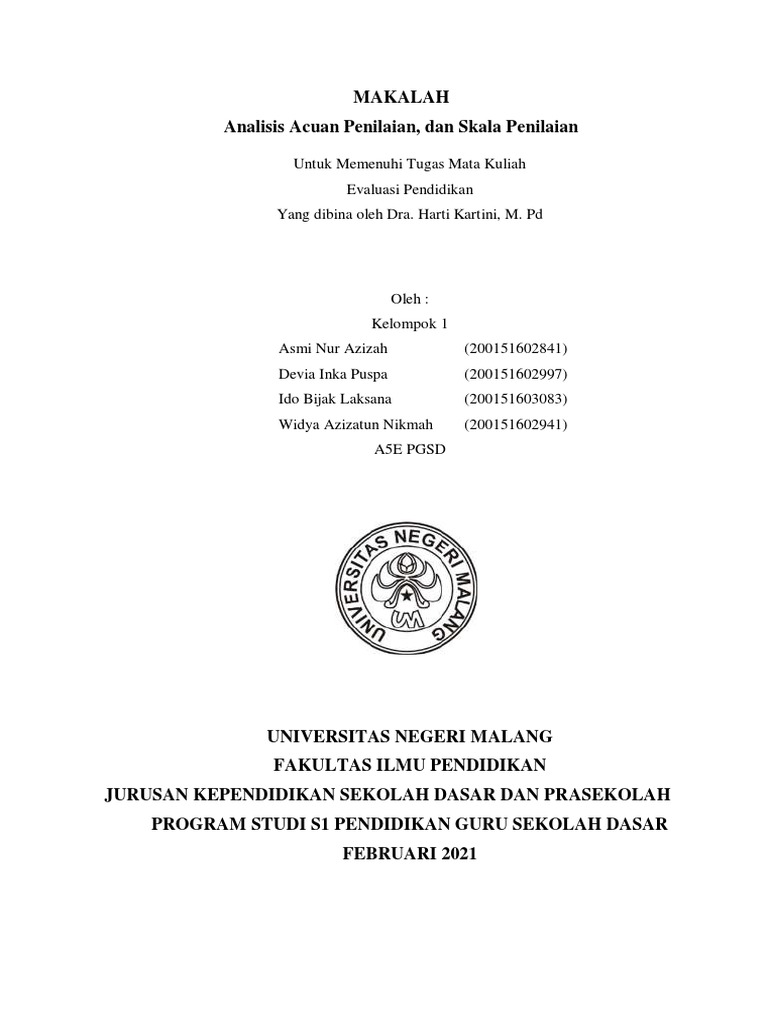 Kelompok 1 Evaluasi Pendidikan | PDF