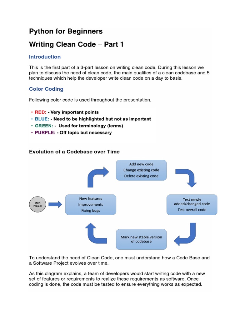 Write A Clean Code | PDF | Version Control | Software Engineering