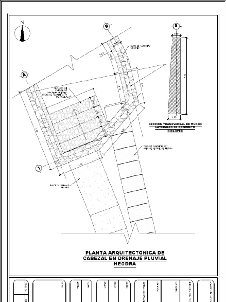 Planta de Cabezal de Drenaje Pluvial | PDF
