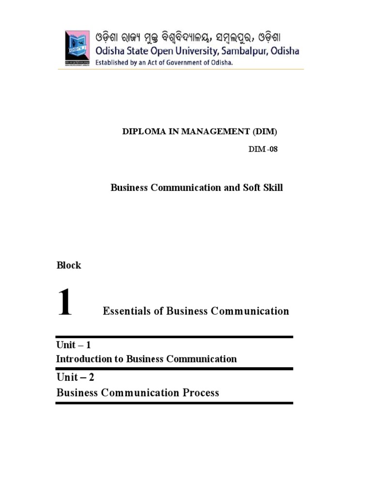 Dim 08 Block 1 | PDF | Communication | Nonverbal Communication