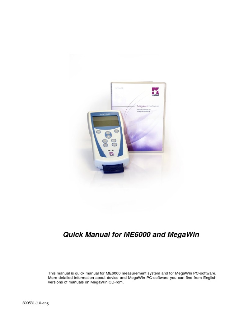ME6000 & MegaWin Quick Manual | PDF