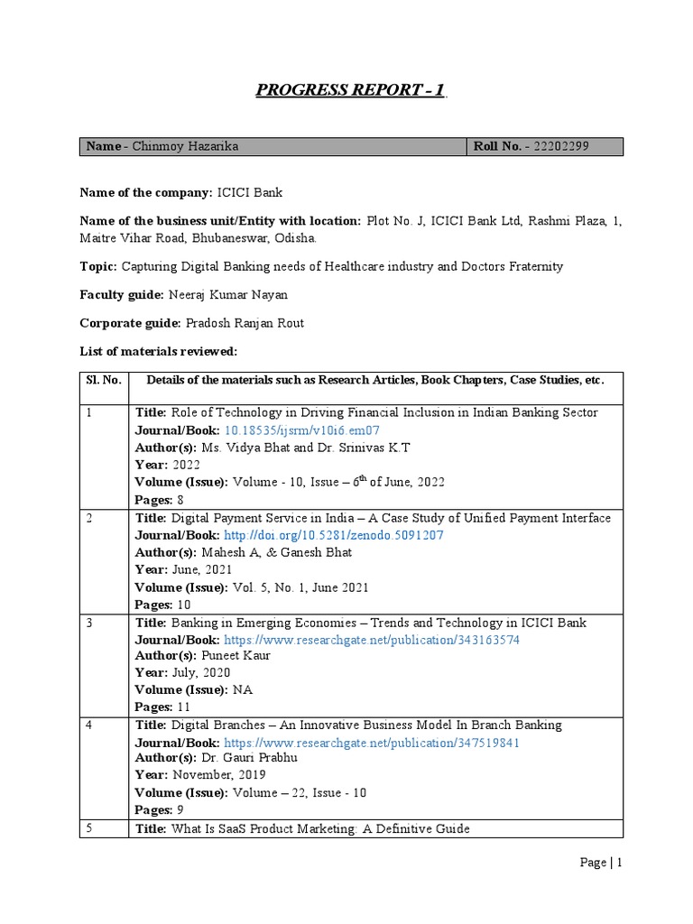 Arpita Gupta Progress Report-1 | PDF | Marketing | Cloud Computing Arpita Gupta Progress Report-1 | PDF | Marketing | Cloud Computing