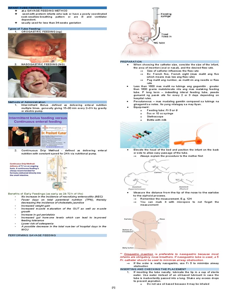 Infant Tube Feeding | PDF