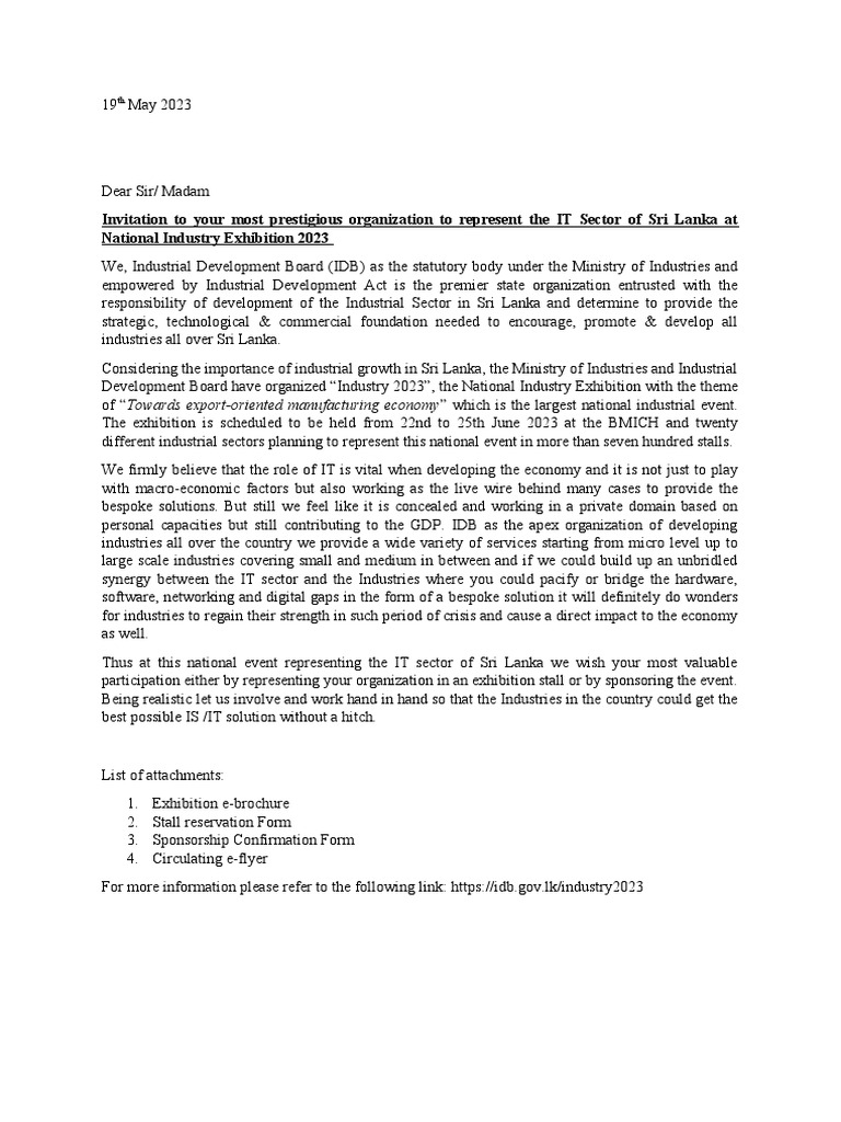 Letter To The IT Sector | Download Free PDF | Economies