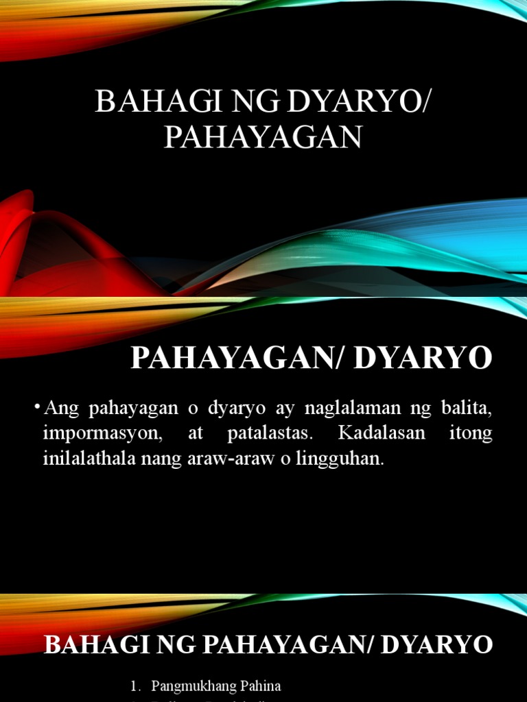 Bahagi NG Dyaryo | PDF