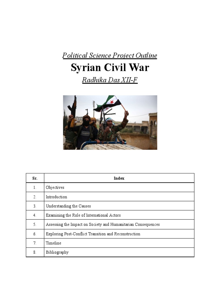 Political Science Project Outline | PDF | Syrian Civil War | Syria