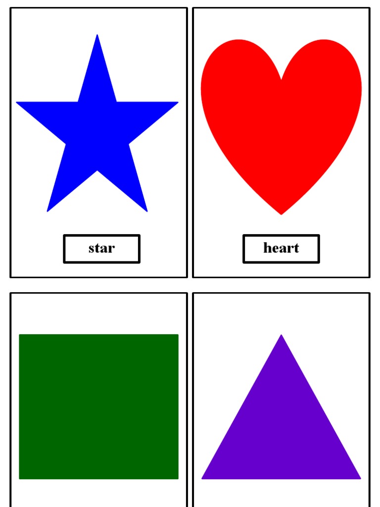 Shape Ring Flashcard KG1 | PDF