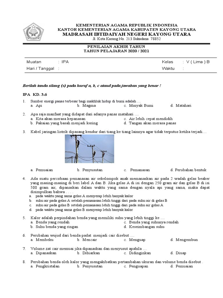 Kelas 5 SMT 2 - IPA | PDF