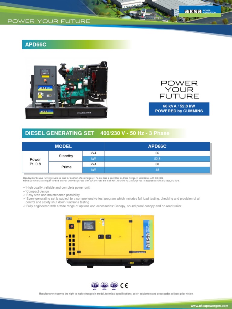 APD66C | PDF | Mains Electricity | Electric Generator