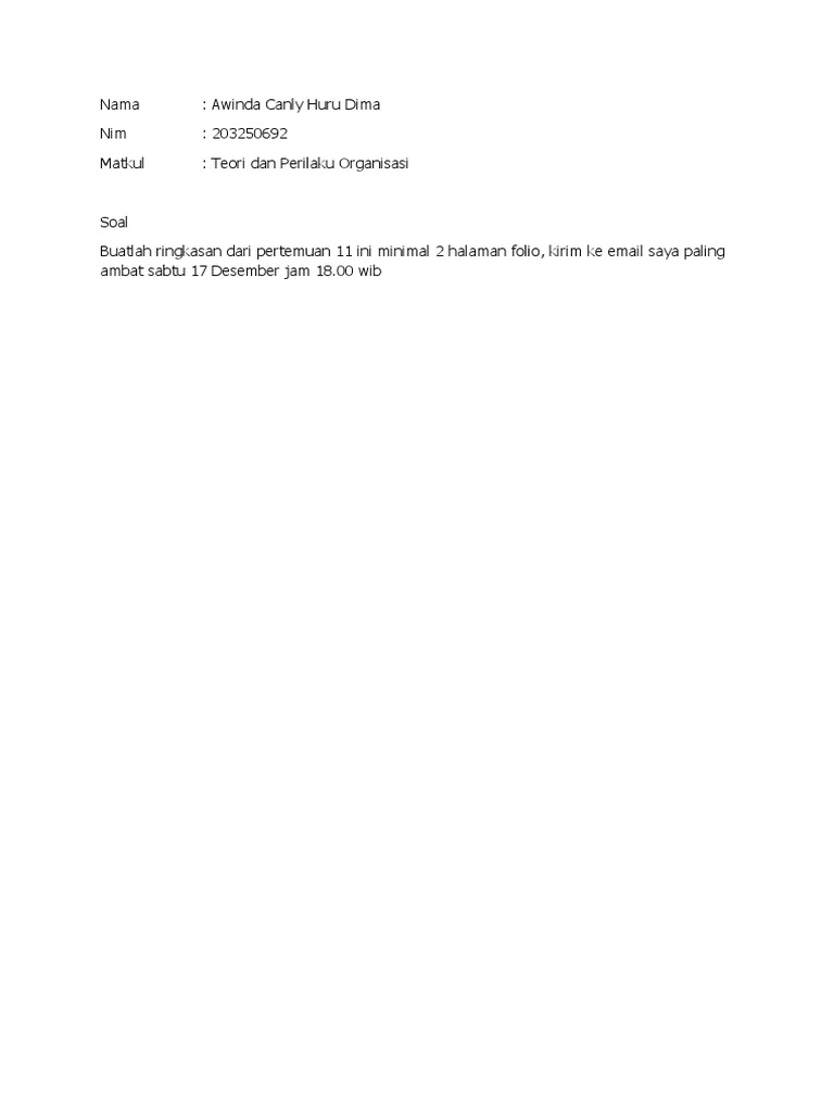 Tugas Tpo Pertemuan 11 | PDF