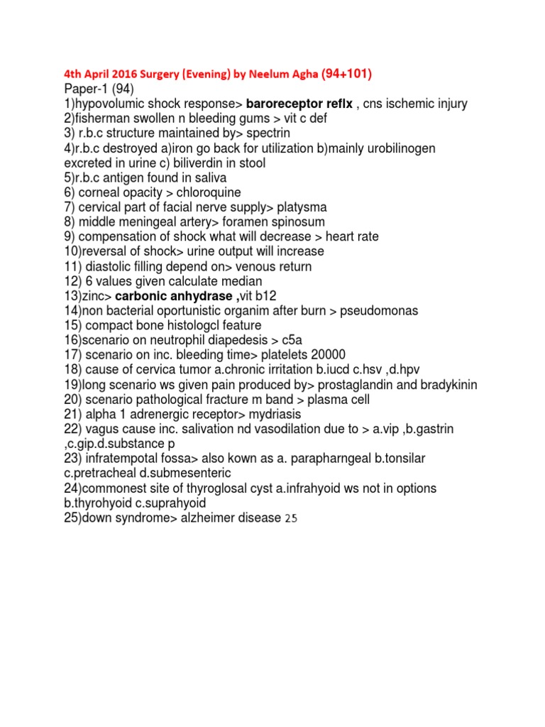 all surgery mcqs fcps 1 | PDF