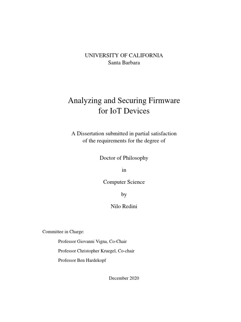 Firmware Vulnerability Detect | PDF | Internet Of Things | Microcontroller