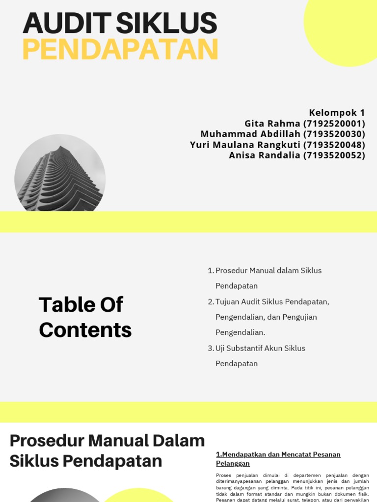 KEL 1 Audit Siklus Pendapatan | PDF