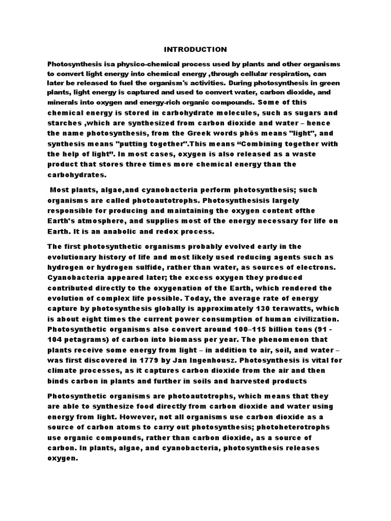 Photosynthesis Assignment 5 Pages | PDF | Photosynthesis | Redox