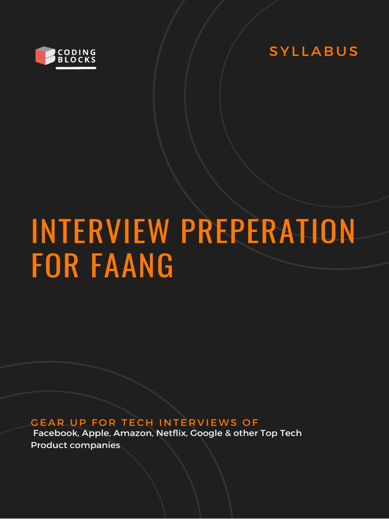 Interview Preparation For FAANG | PDF | Algorithms And Data Structures | Theoretical Computer ...