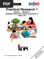 Practical Research 1 - Quarter 1 - Module 2 - Qualitative Research and ...