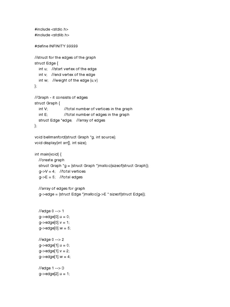 Bellman Ford | PDF | Vertex (Graph Theory) | Computer Programming Bellman Ford | PDF | Vertex (Graph Theory) | Computer Programming