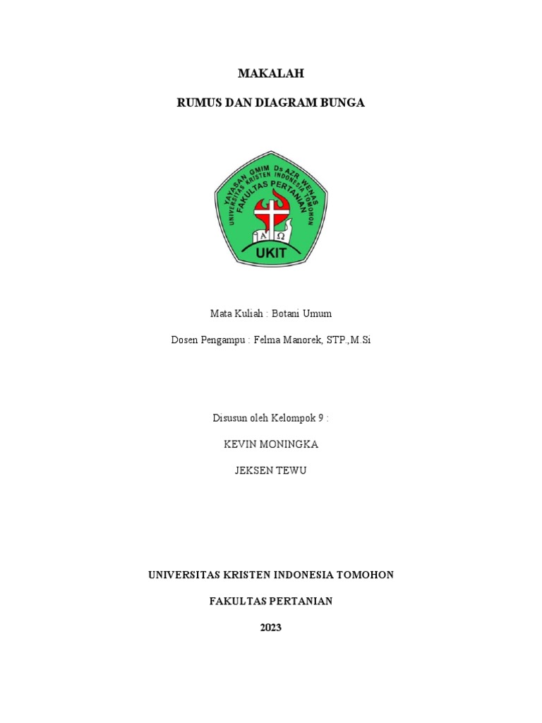 Rumus dan Diagram Bunga Botani | PDF | Griya & Taman | Sains & Matematika