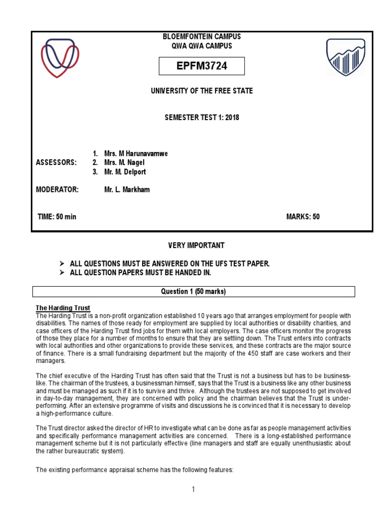 EXAMPLE of PREVIOUS EPFM 3724 - Test - 2018 | PDF