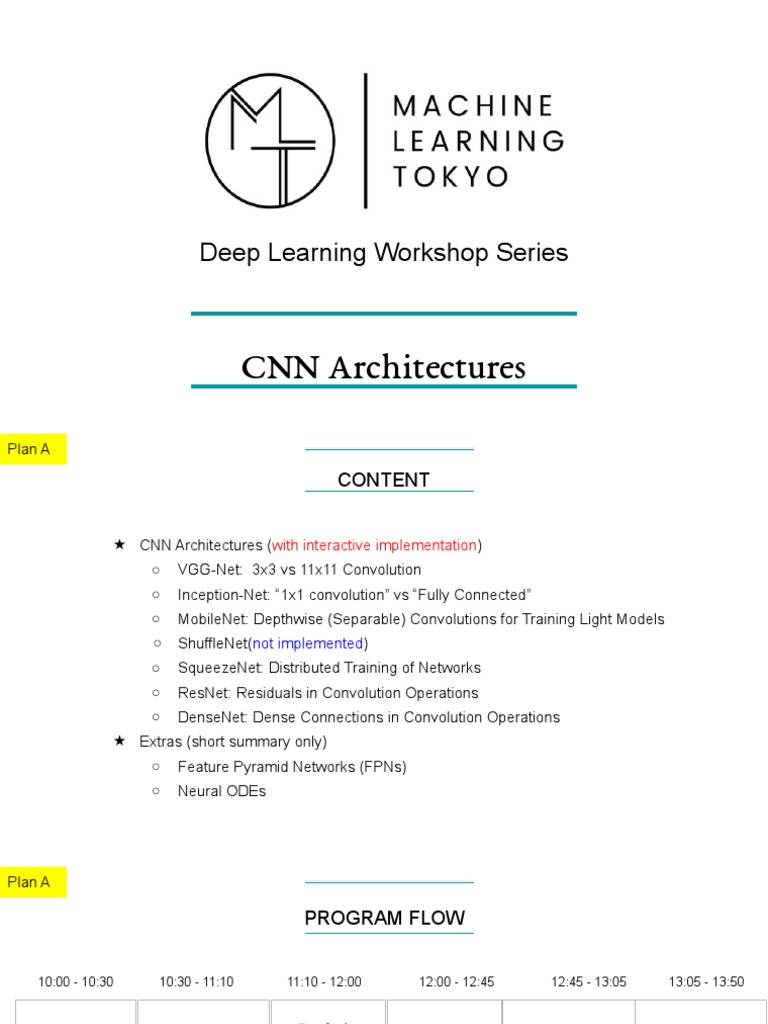 CNN Architectures Workshop | PDF | Artificial Intelligence ...
