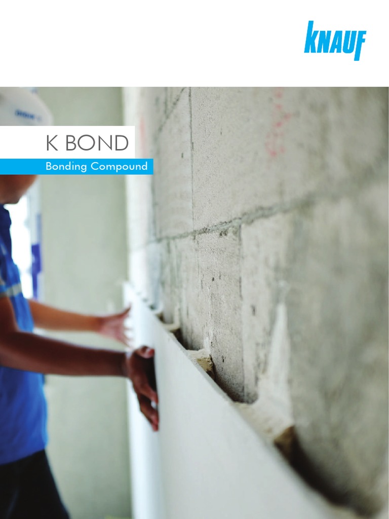 Knauf K-Bond Mixing and Application Guide | PDF | Brick | Materials