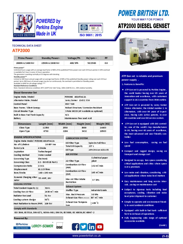 Atp 2000 4016tag2a Lsa 52.3S6 | PDF | Machines | Electricity