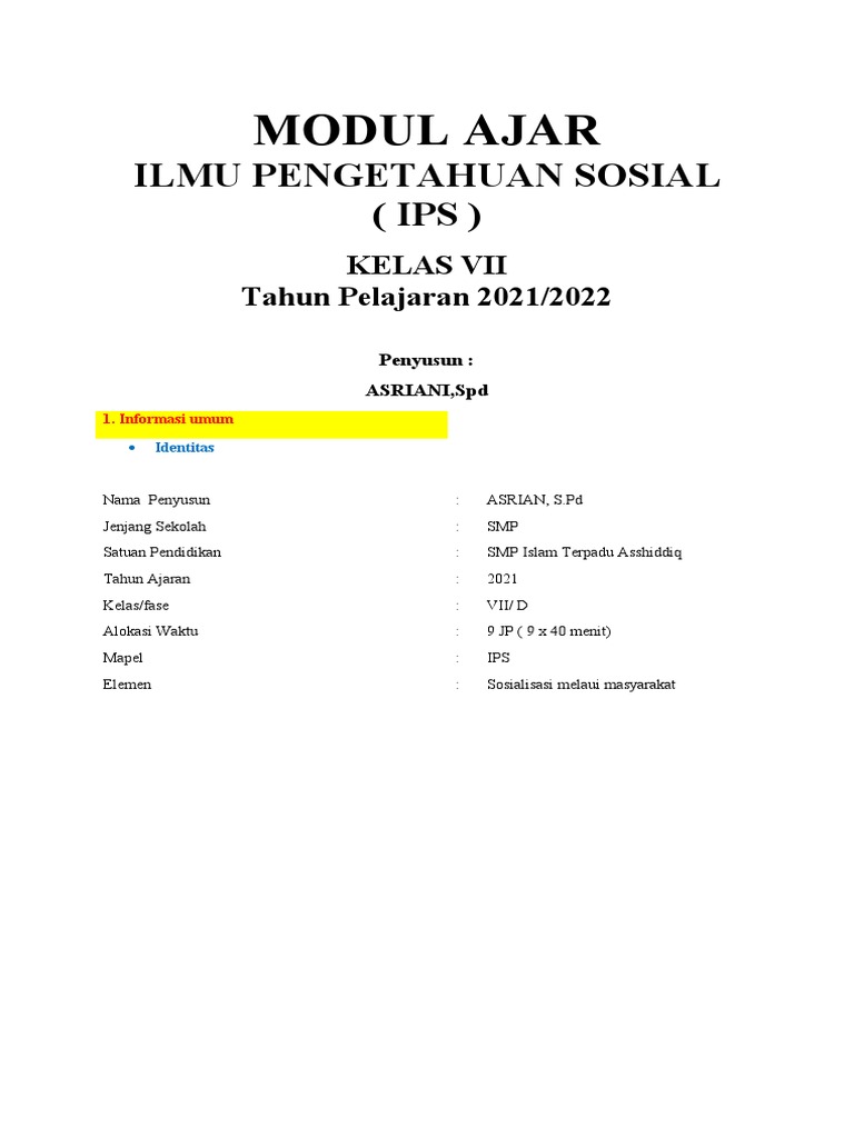 Modul Aja 3 | PDF