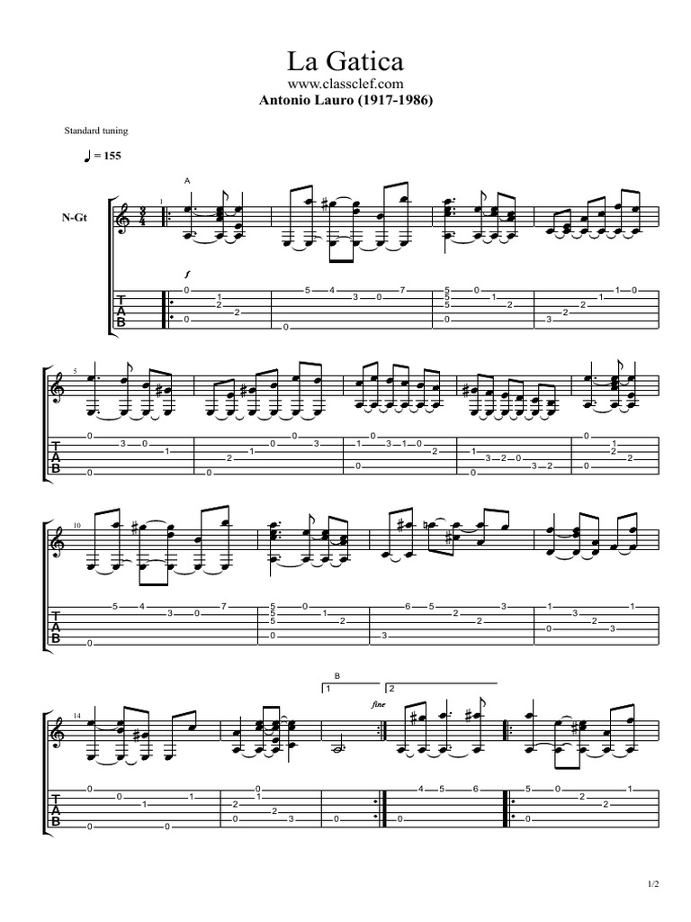 La Gatica by Antonio Lauro | PDF