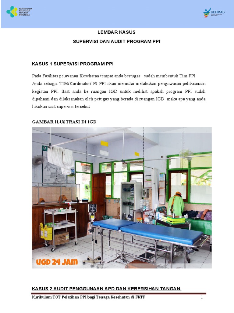 Audit PPI & Kepatuhan APD di IGD | PDF