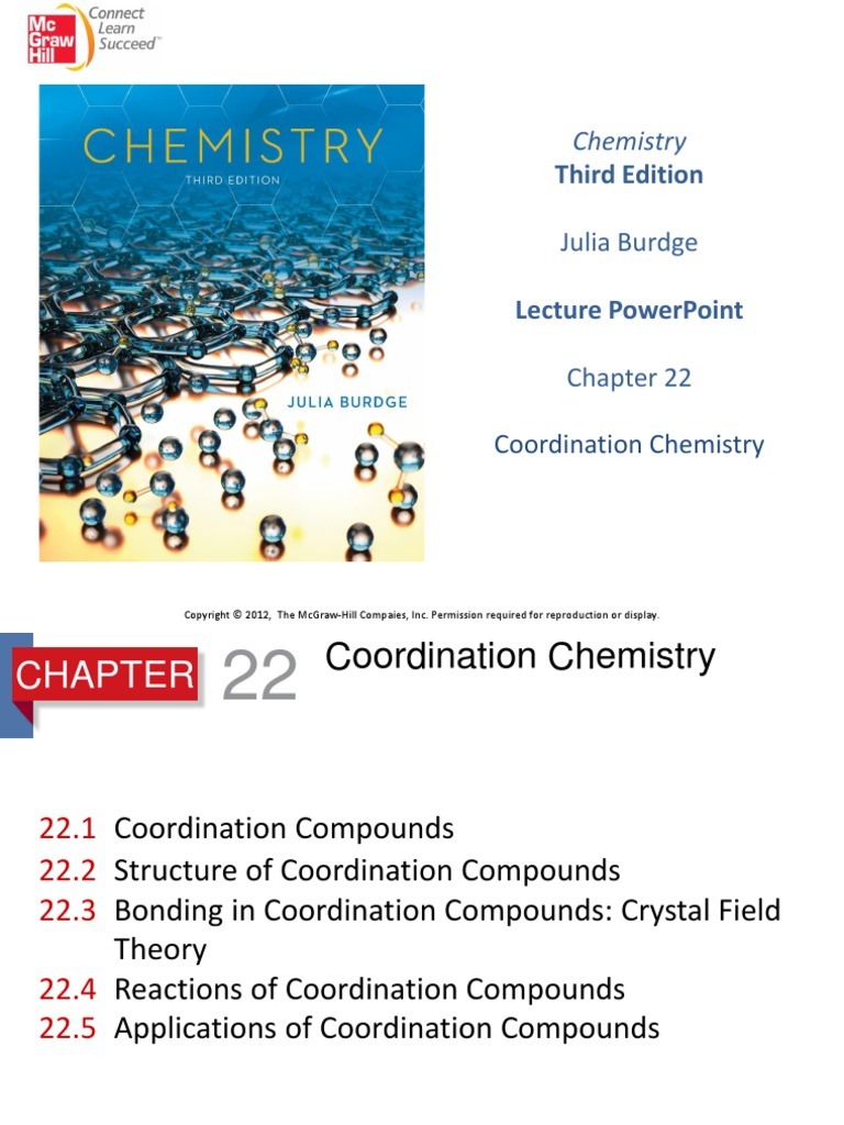 Coordination Chemistry Pdf Coordination Complex Ligand