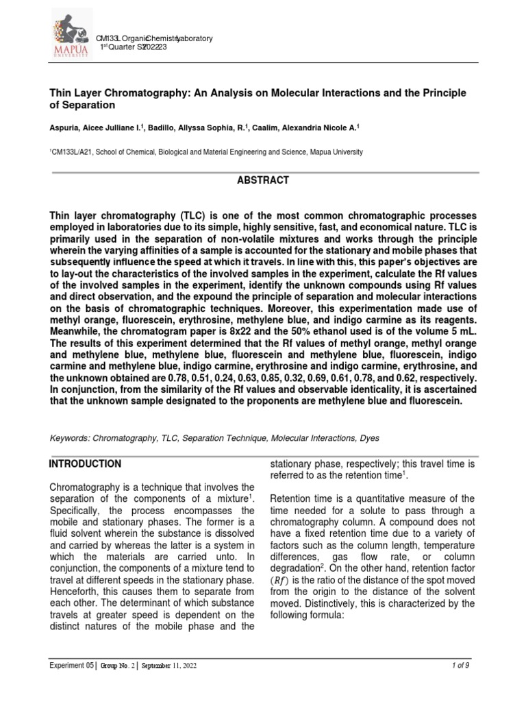 G02 CM133L Experiment5 | PDF | Wellness | Science & Mathematics