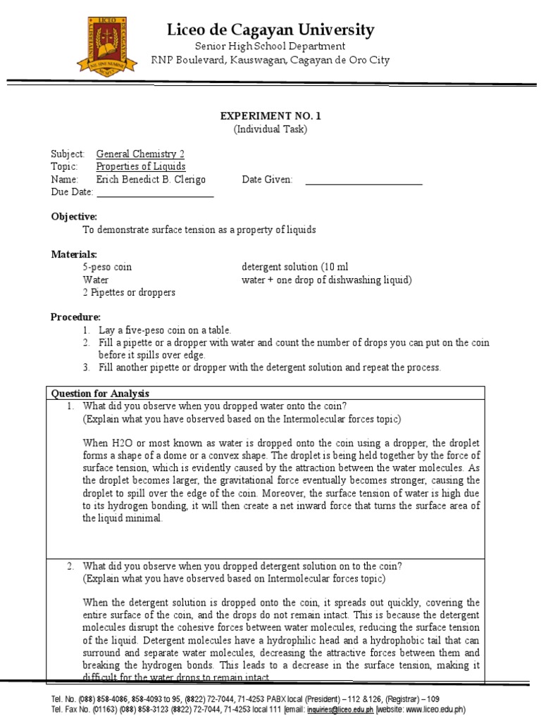 LABORATORY Activity No. 1 | PDF
