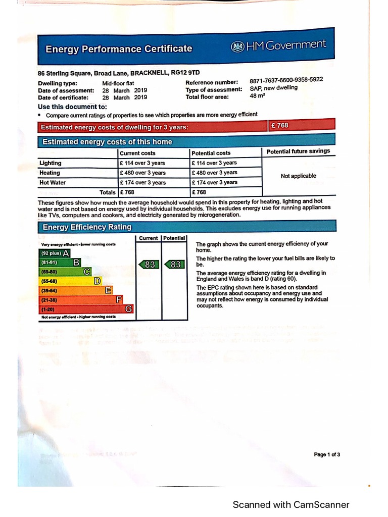 Energy Performance Certificate | PDF