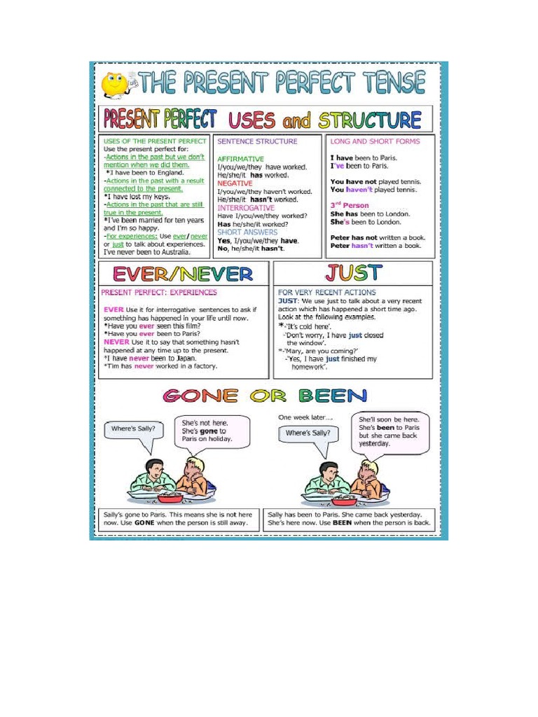 Gone & Been Exercise | PDF