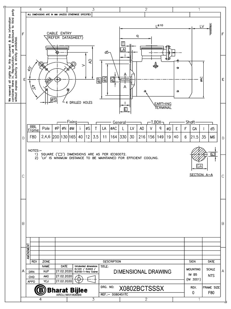 Gad 1hp 4 Pole b5 Ie2 Flp Motor | PDF