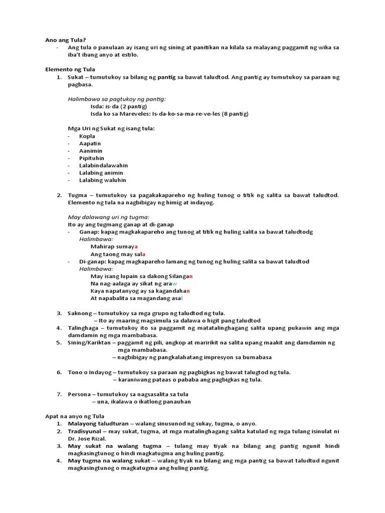 1st Quarter-Week 3-Uri at Elemento NG Tula | PDF