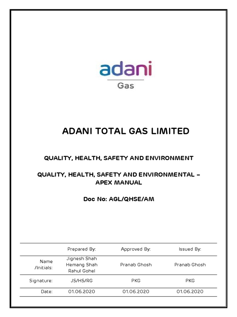 Hse Manual Pdf Occupational Safety And Health Risk