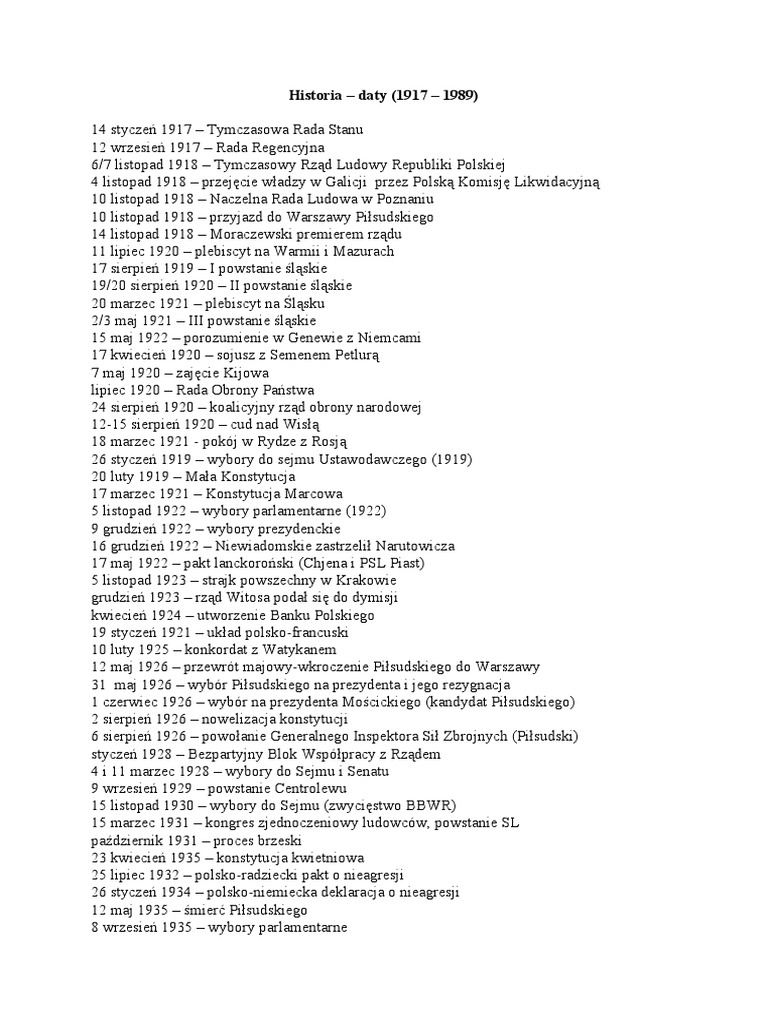 Daty Na Historie 1 1 | PDF