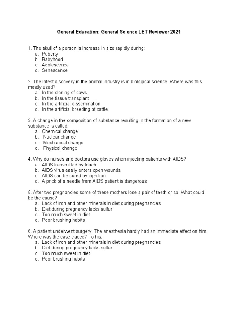 General Science | PDF | Water | Atoms
