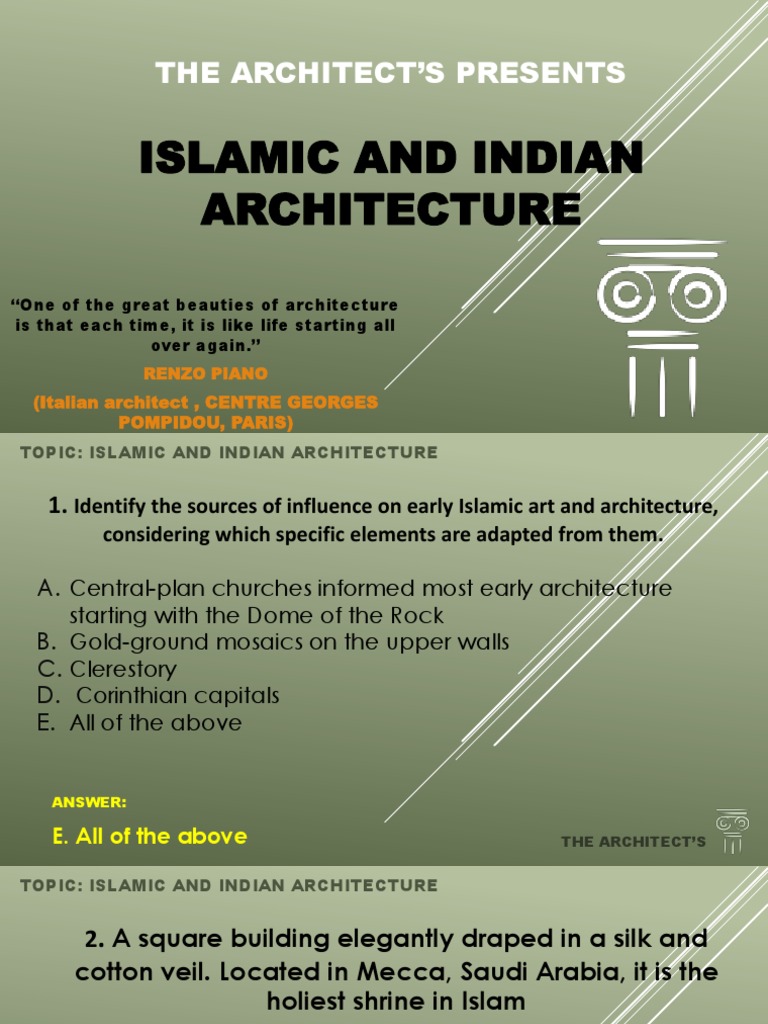 Hoa Islamic and Indian Architecture | PDF | Mosque | Architectural Design