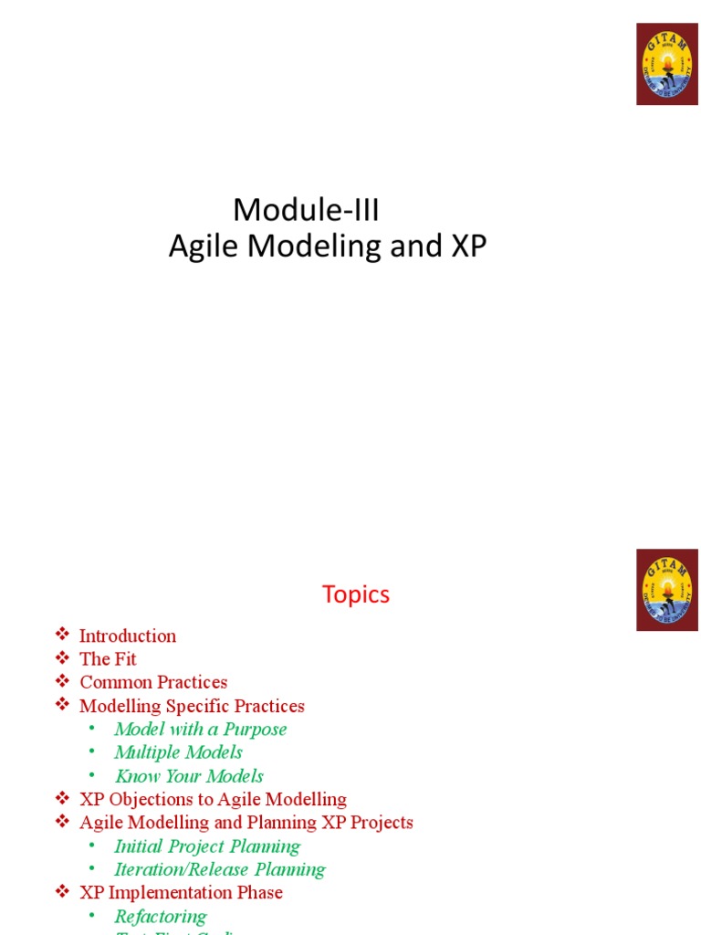 Unit-3 Agile Modelling and XP | PDF | Agile Software Development | Test ...