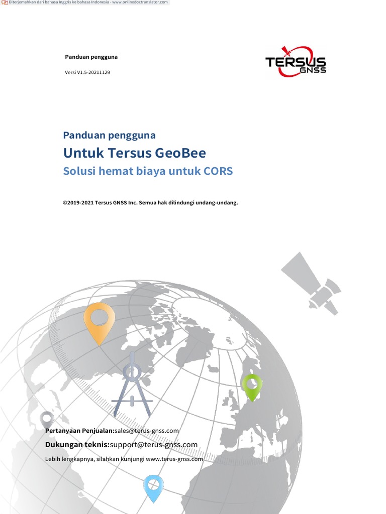 Manual Book GPS Tersus David - Bahasa Indonesia 2021120808485922 | PDF Manual Book GPS Tersus David - Bahasa Indonesia 2021120808485922 | PDF