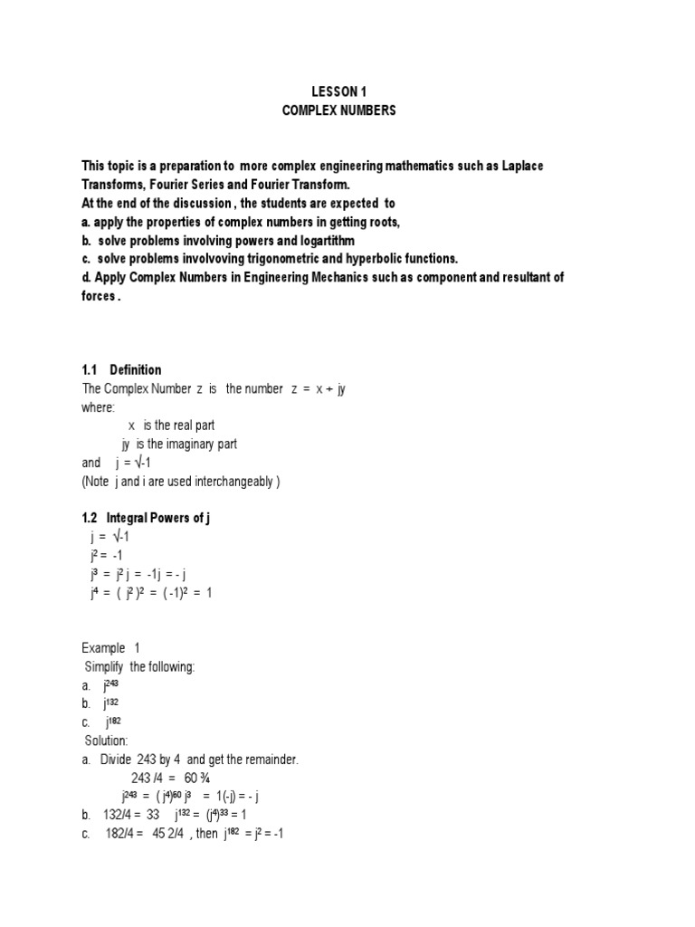 Adv Math Lessons1-6 | PDF | Matrix (Mathematics) | Elementary Mathematics