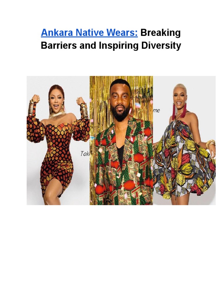 Ankara Native Wears | PDF | Fashion | Dress