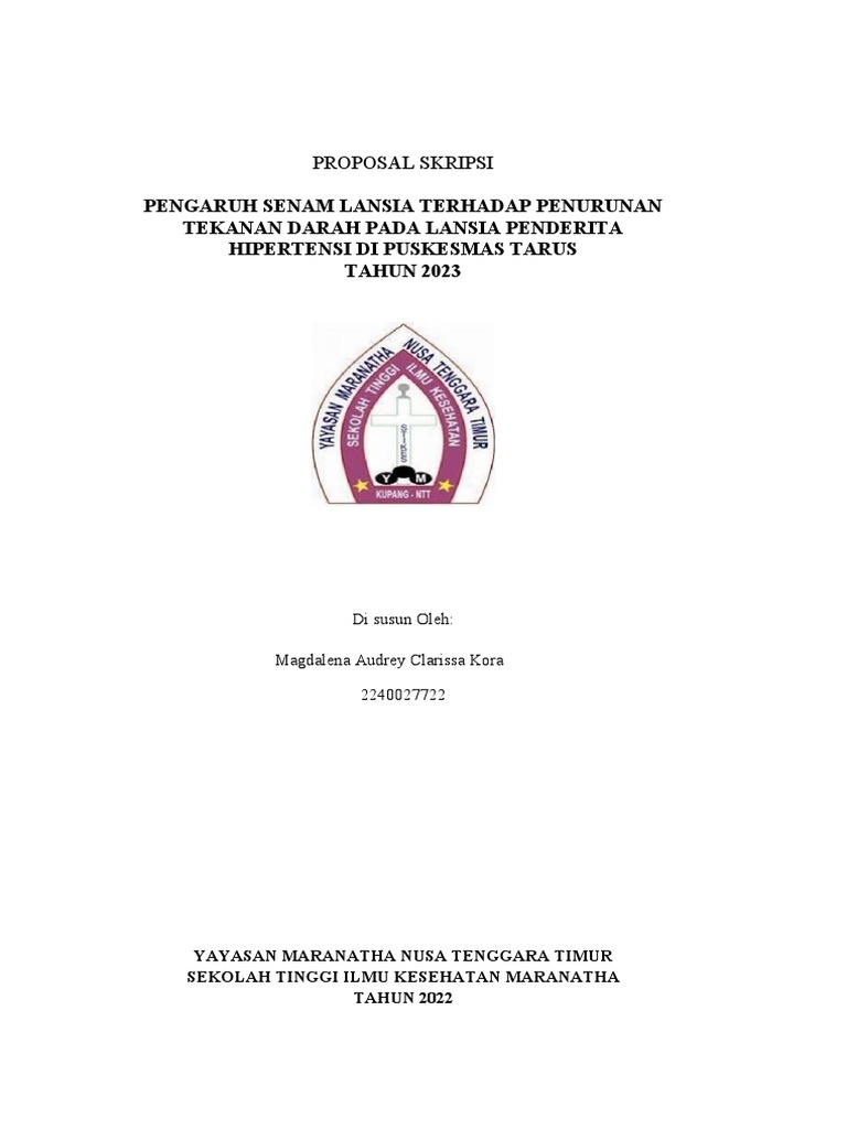 Pengaruh Senam Lansia Terhadap Penurunan Tekanan Darah Pada Lansia Penderita Hipertensi Di ...