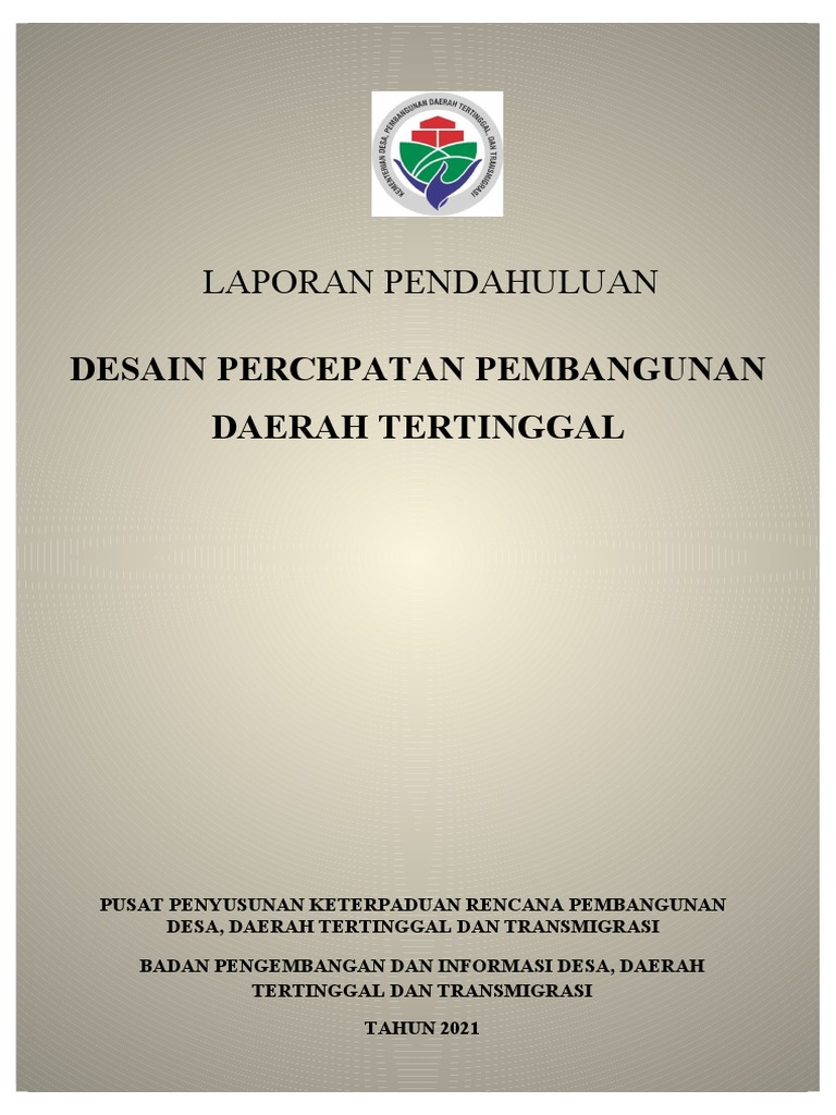 Laporan Pendahuluan Desain PPDT 23102021 | PDF