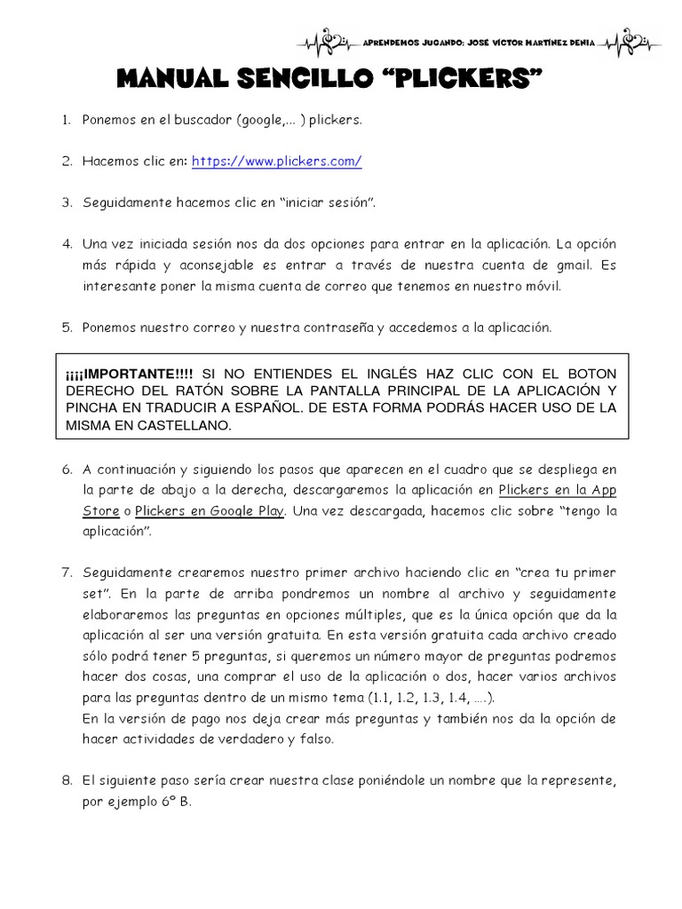 Aplicación Plickers | PDF