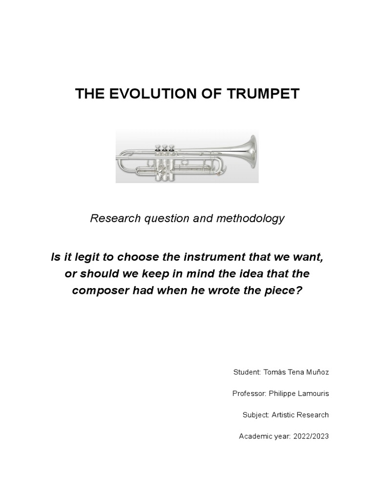 The Evolution of Trumpet. | PDF | Trumpet | Classical Music